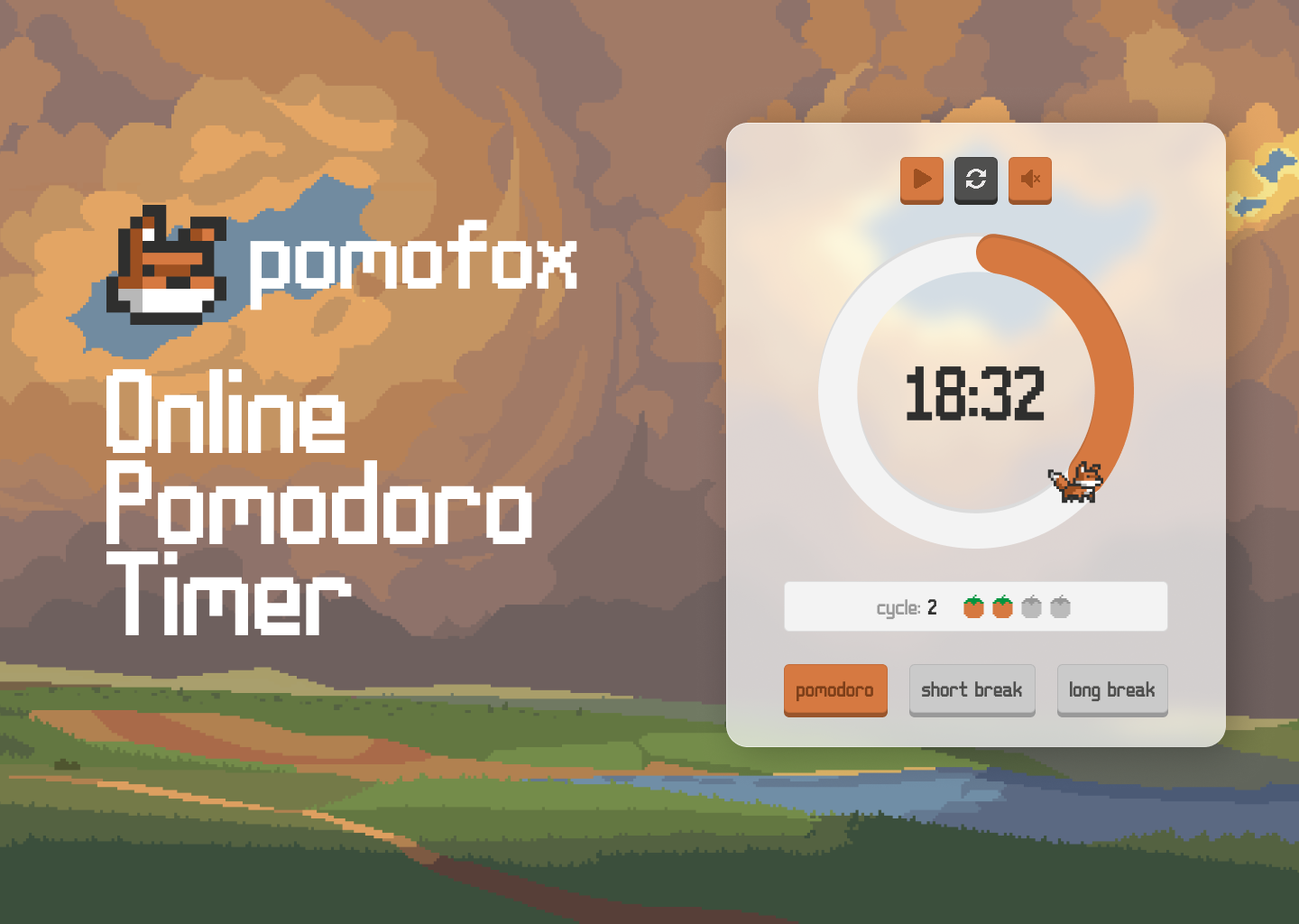 PomoFox – Gamified Pomodoro Timer with Pixel Art & Fun Challenges